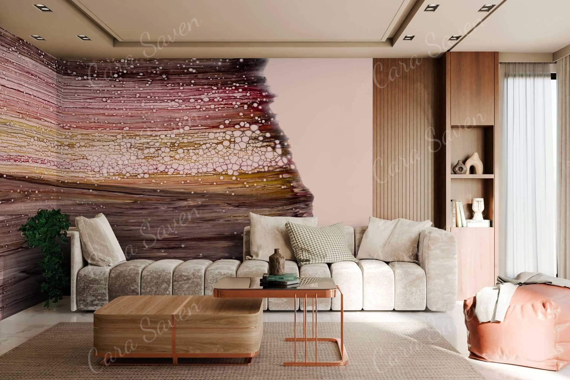 Swept Up - Cara Saven Wall Design