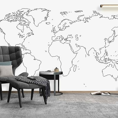 Maps Wallpaper - Cara Saven Wall Design